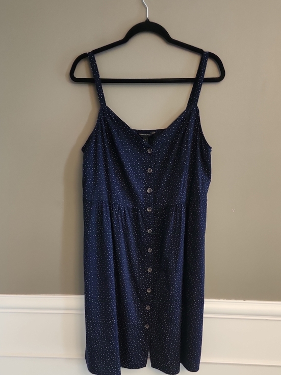 Banana Republic | Dresses | Banana Republic Navy And White Polka Dot ...